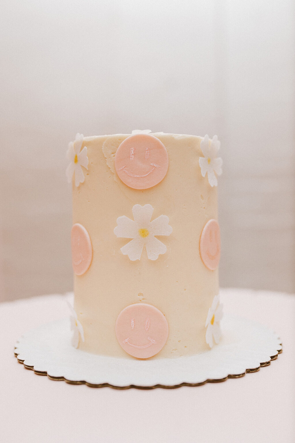 Capri's First Birthday Party - So Sage Blog Retro Smiley Theme